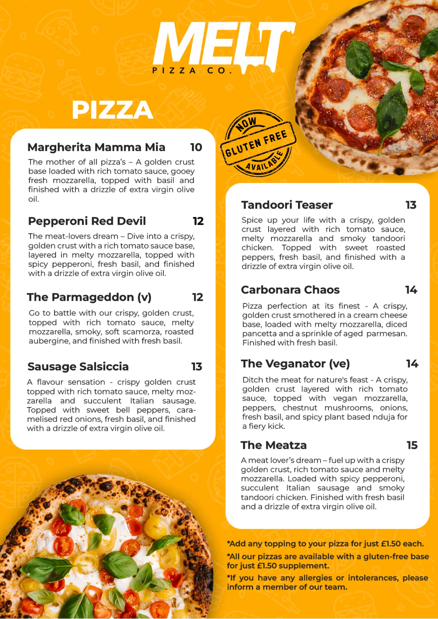 Melt Pizza Southampton: Explore Our Delicious Pizzas